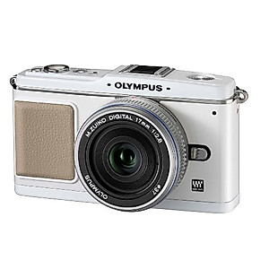 Olympus PEN E-P1 12.3 MP Micro Four Thirds Interchangeable Lens Digital Camera with 14-42mm f/3.5-5.6 Zuiko Digital Zoom Lens (White Body/Silver Lens)