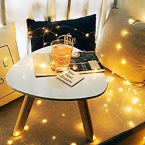 Fairy Lights Battery Operated, Mini Copper Wire String Lights, Full Star Colored Lights Battery LED String Lights Wedding Christmas Decoration Copper Wire String Lights Cake(5 meter with 50 lights)