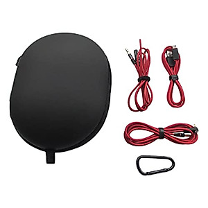Matte Headphone Case for Wireless Beats Studio 3 and Monster Beats Studio Wired Wireless HD Studio w/ 3.5mm Angle Stereo Audio Cable, 1.2m Extension Cable and a Charging Cable Replacement US Shipping
