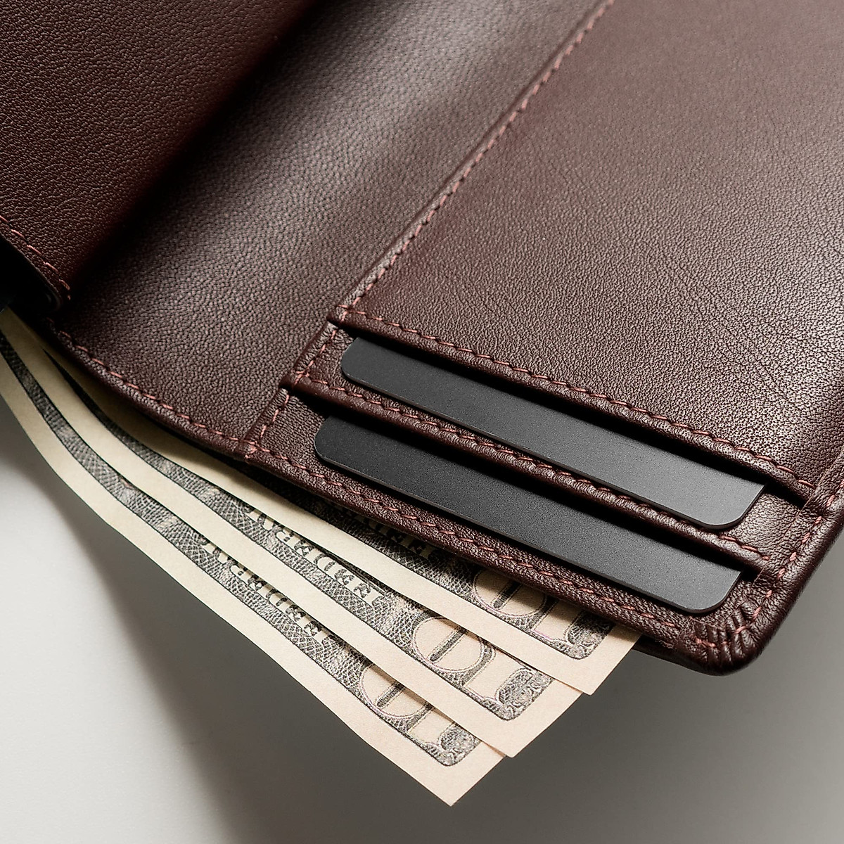 Revelot Cardholder Wallet/Genuine Leather with RFID Blocking / W1 (Coffee Nappa)