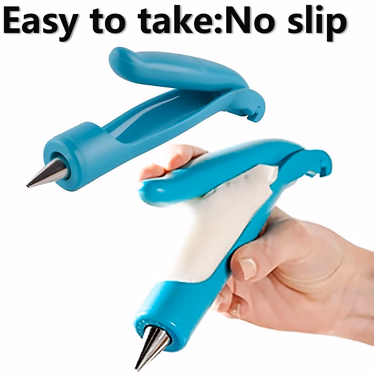 Cake Decorating Pen Tool Kit Pastry Bag DIY Cake Deco Tools Kit Pastry Icing Pen Piping Kit Bags(Blue)