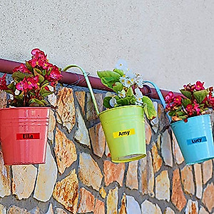 6 Color + 2 White Compatible Label Tape for Brother P-Touch TZe Tape 12mm 0.47 Inch Laminated for PTouch PT-D210 PT-H110 PT-D400 Label Maker, Black on White/Orange/Red/Blue/Yellow/Green, 8Pack