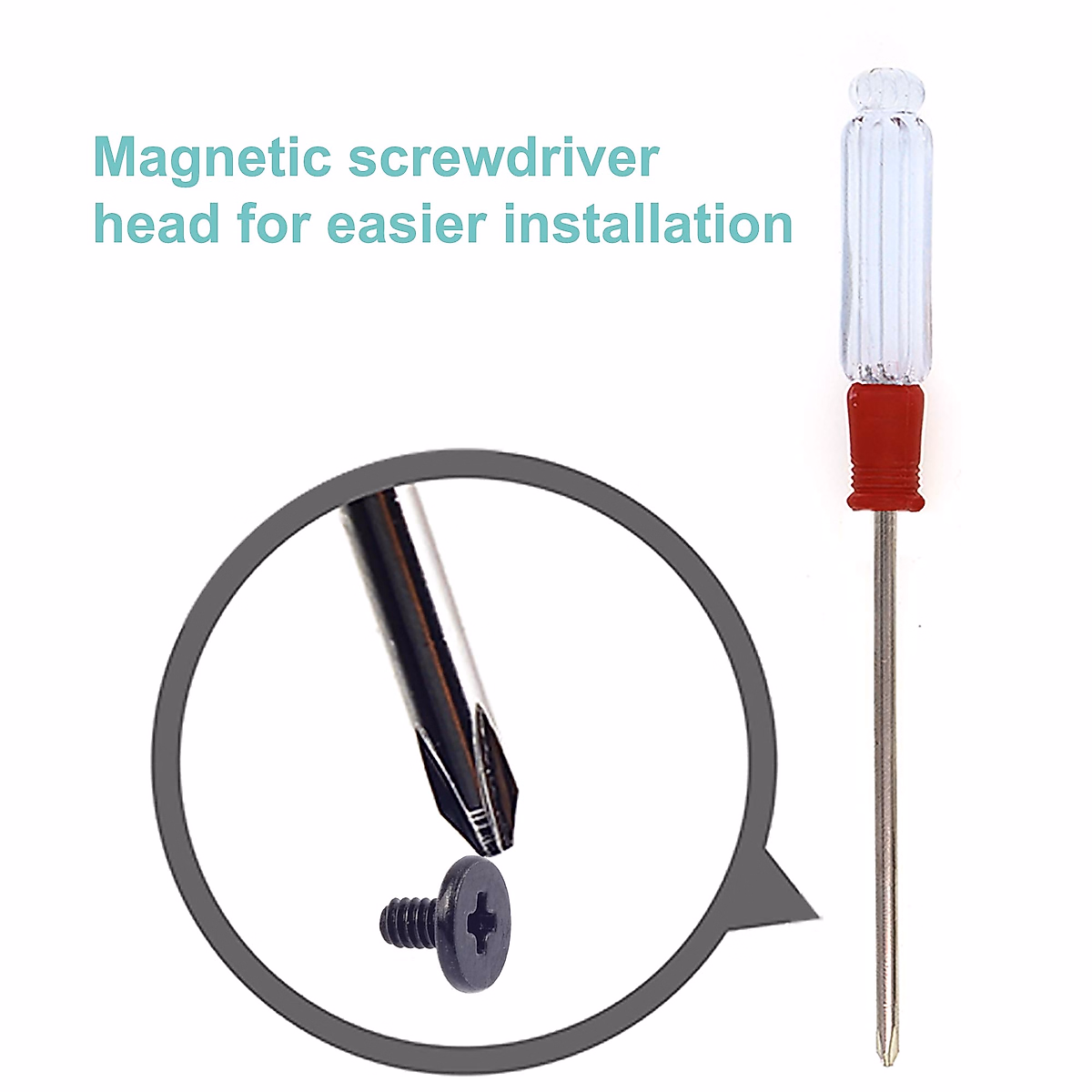 QTEATAK PCIe NVMe M.2 Black Mounting Screws Screwdriver Kit Compatible with Asus, Gigabyte, MSI, ASRock Motherboards