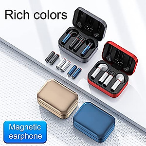 Ederfun True Wireless Earbuds, Waterproof TWS Bluetooth Earbuds with Mics Clear Call Touch Control Bluetooth Headphones Replaceable Battery in Ear Earphones for Sports,Home Office