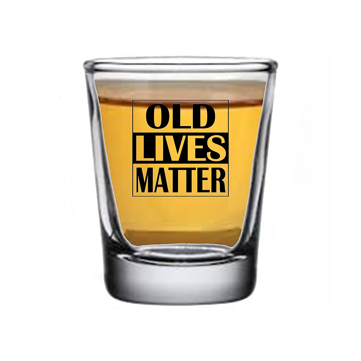 Rogue River Tactical Funny Shot Glass Old Lives Matter Gag Gift Sarcastic Joke For Eldery Grandp Grandma Retirement Gift Birthday Present