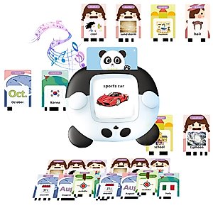 DOSMONO Flash Cards for Toddlers 2-6 Years, 224 Flashcards for Kids Kindergarten Preschool, Sight Word Cards Educational Learning Toys Real Pictures Include ABC, 123, Animals, Weather