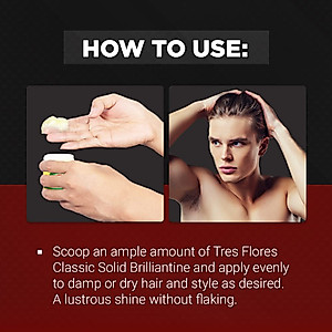 Ardell Three Flowers Brilliantine Pomade Solid 3.25oz