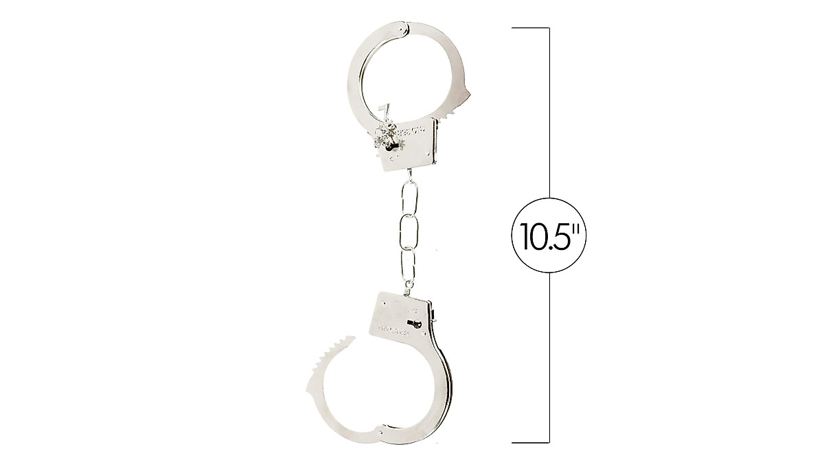 Skeleteen Metal Handcuffs - Fun Toy Prop for All Ages