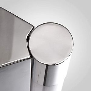 LITFAD LED Under Cabinet Lighting Mirror Bathroom Vanity Lights Waterproof Fog Lamp Stainless Steel Tube LED Vanity 22.83" Long 12W Simple Wall Light Modern Linear Vanity Closet Light White Light