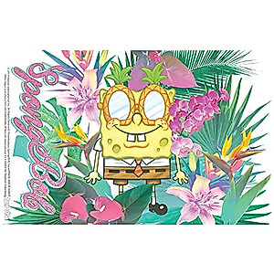 Tervis Made in USA Double Walled Nickelodeon - SpongeBob SquarePants Insulated Tumbler Cup Keeps Drinks Cold & Hot, 16oz, Tropical