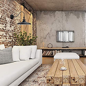 Globe Electric 44095 Aedan 1-Light Swivel Wall Sconce, Black Finish, Bulb Not Included