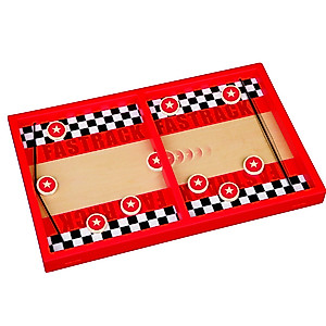 Fastrack Air Hockey Puck Game | Test Speed and Accuracy with The Original Wooden 2-Player Disc Slinging Fast Action Game | Kids Teens Adults Family Game Nights | by Blue Orange Games