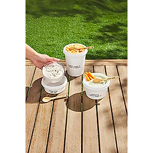 Mud Pie Sm Store Bought Set, container 8 oz | spoon 5", Small