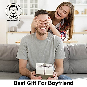 dadop Beard Bib Trimmer Catcher for Shaving, Beard Hair Catcher, Beard Trimming Apron, Christmas Gifts for Him Husband Men