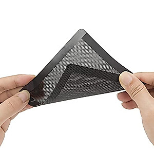 HFEIX 120MM PC Fan Dust Filter Computer Case Fan Magnetic Frame Dust Filter Fine PVC Mesh Length 4.72 x 4.72 inches Black-4Pack