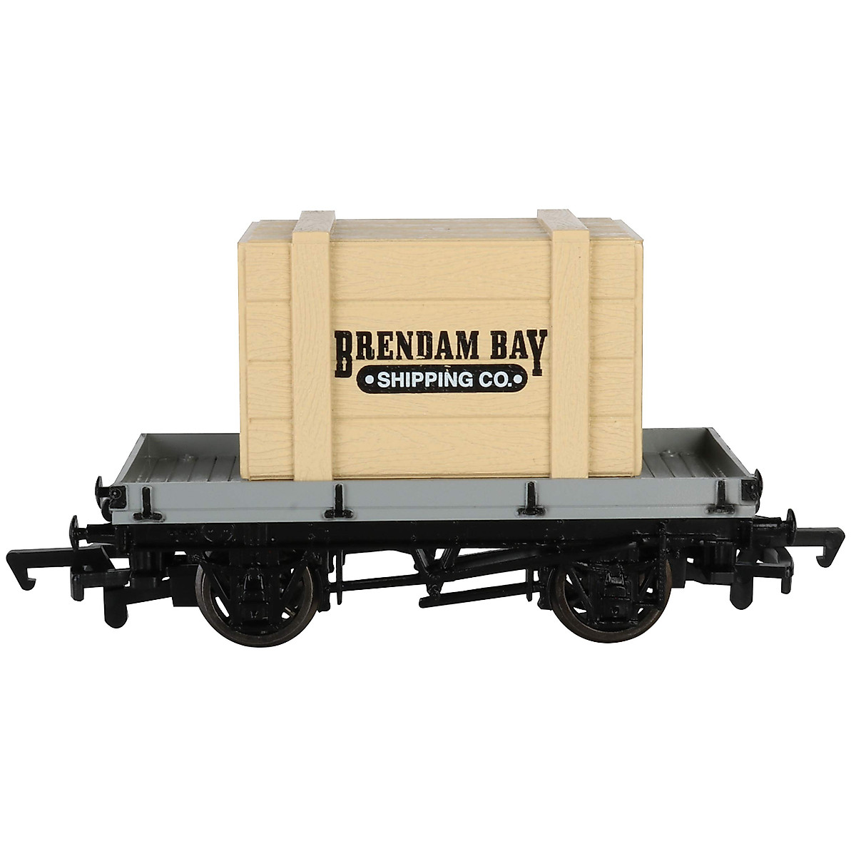 Bachmann Trains - Thomas & Friends™ 1 Plank Wagon with BRENDAM Bay Shipping CO. Crate - HO Scale