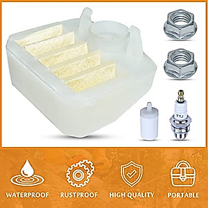 Air Filter Bar Nuts Fuel Filter Spark Plug For Husqvarna 340 345 346 XP 350 351 353 Chainsaw 537024003