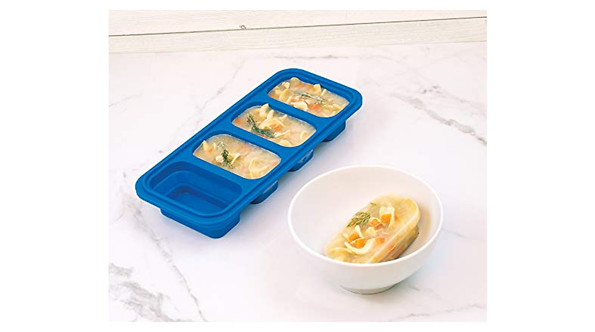 HIC Kitchen Prep-N-Freeze Portion Tray with Lid - Freeze & Store Food