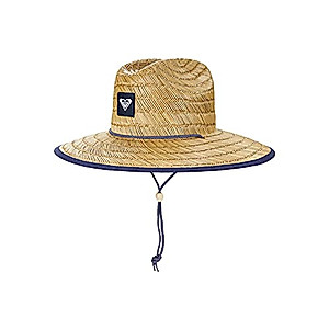 Roxy womens Tomboy Straw Sun Hat, Mood Indigo, Small-Medium US
