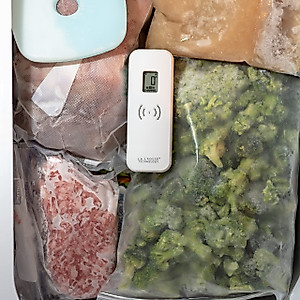 La Crosse Technology 308-04747-INT Wireless Refrigerator/Freezer Kitchen Thermometers with Magnetic Back