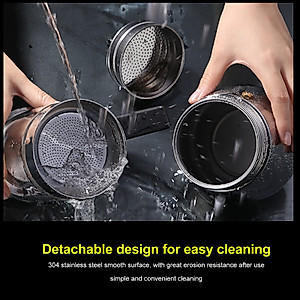 Zooke Classic Stovetop Espresso and Coffee Maker, Stovetop Espresso Maker Stainless Steel Italian Coffee Machine Maker, Crystal Glass 6 Espresso Cups Pot for Italian Cuban Café