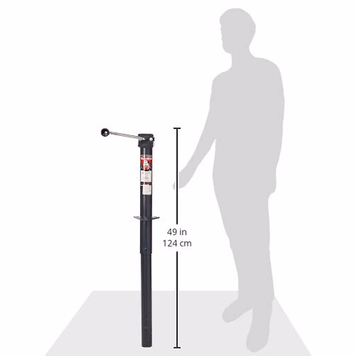 Bulldog Fulton Sidewind 14 Travel A-Frame Jack 5000-Pound Gray, 24 x 7.5 x 4.5"