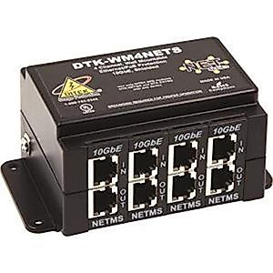 Ditek DTK-WM4NETS Wall Mount 4 Channel Network Surge Protector; Uses SAD and GDT Technologies to Provide Optimal Protection for Shielded Ethernet, PoE, PoES and PoE Extender Circuits