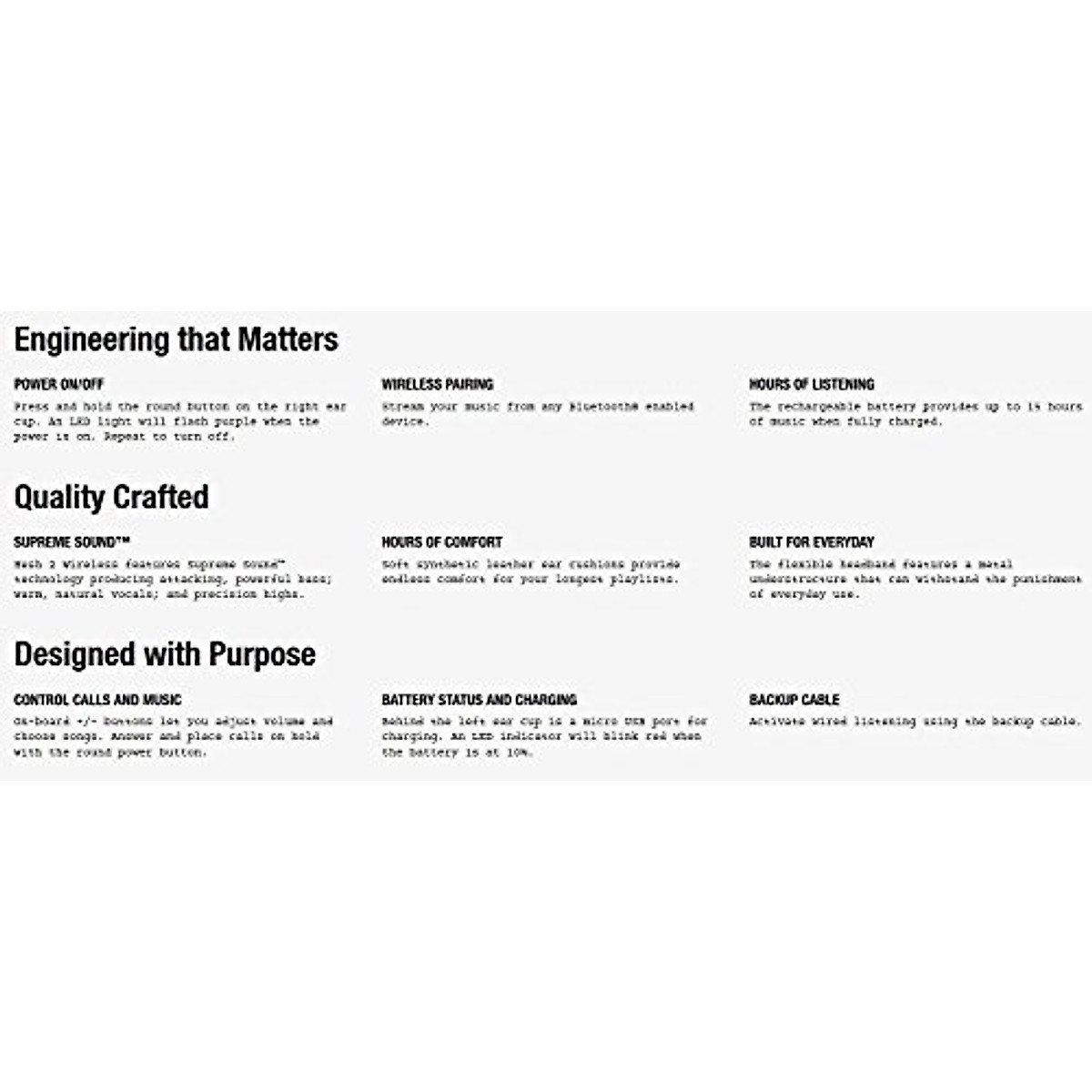 Skullcandy Hesh 2 Bluetooth Wireless Over-Ear Headphones with Microphone - Black (Renewed)