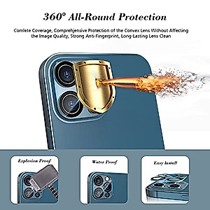 imluckies Camera Lens Protector for 6.7" iPhone 12 Pro Max Tempered Glass, HD Clear & 9H Hardness, Case-Friendly, Scratch Resistant, Easy Installation[3 Pack]