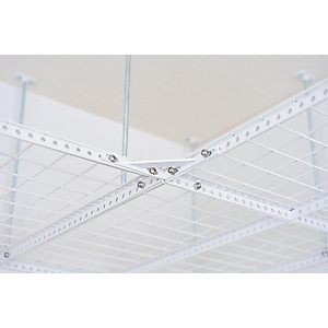 DURA-LIFT Elevate Adjustable Height Overhead Garage Door Ceiling Triple L Shaped Platform (31 in. W x 93 in D)