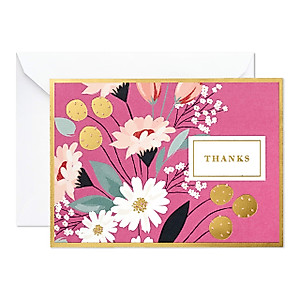 Hallmark Thank You Cards Assortment, Pink and Blue Floral (50 Thank You Notes with Envelopes for Wedding, Bridal Shower, Baby Shower, Business, Graduation)