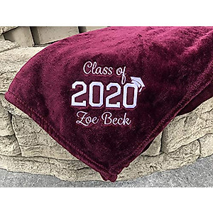 The Crafty Engineer Custom Senior 2023 Gift Sherpa Throw Blanket