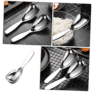 Mikinona Serving Spoon Serving Spoon Appetizer Spoons Metal Serving Spoons Stainless Steel Serving Utensils Non Stick Rice Scooper Potato Spoon Food Service Spoon Reusable Rice Spoon Potato