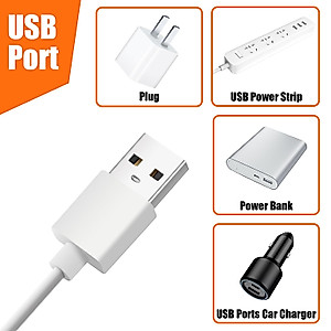 LED Under Cabinet Lighting, Under Cabinet Lights with USB Powered Under Cabinet Lights for Closet Light Bar Under Counter Lighting Work Tables Student Dormitory by Dweptu (Include AC Power Plug)