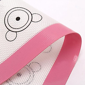 INCHANT Silicone Macaron Baking Mat, Half Sheet Size With 20 Macaron Spaces, Non Stick Silicon Liner for Bake Pans & Rolling - Macaroon/Pastry/Cookie Making, Set of 2, Pink