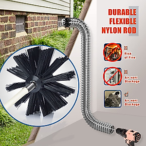 2 Pack Dryer Vent Cleaner Kit Lint Remover Brush Dryer Lint Brush Vent Trap Cleaner Tools Long Flexible Refrigerator Coil Brush