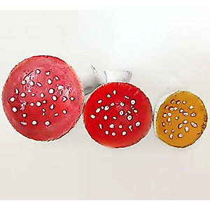 WUANGYOL Mushroom Hanging Shelf Floating Shelves Wall Storage Cute Room Decor Home Whimsical Wall Mounted Resin Storage Rack Creative Art Rack for Living Room Kitchen Bathroom 3Pcs