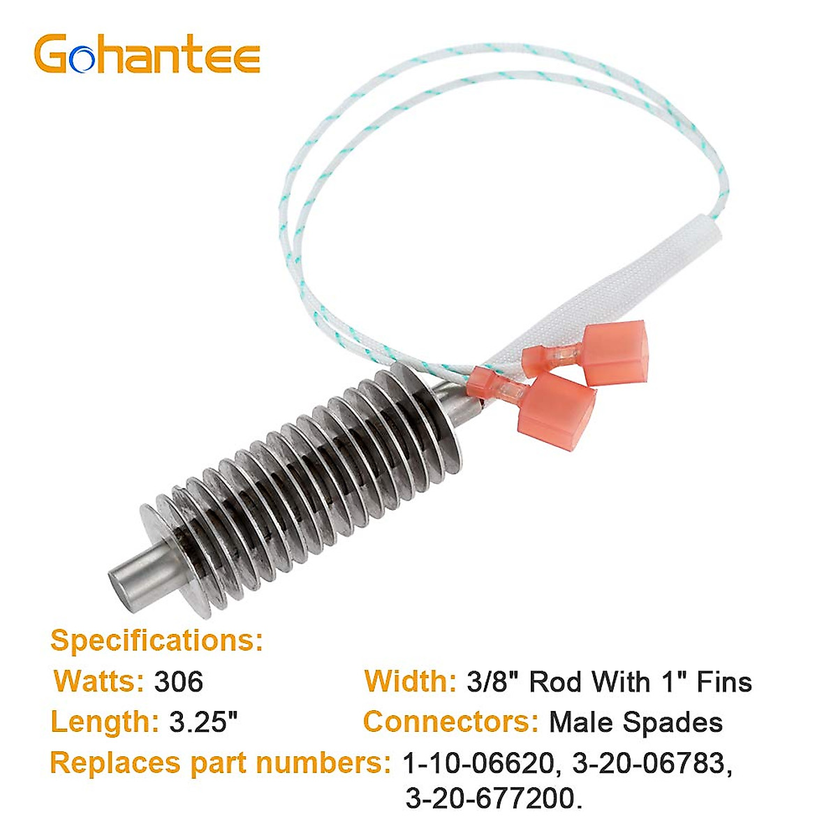 gohantee 15 Fin Igniter Replacement for Harman Pellet Stoves 3-20-677200
