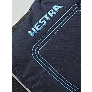 Hestra Baby Zip Long Mitt (Child 1-9yrs) | Waterproof, Insulated Mittens for Toddlers & Kids for Winter & Playing in The Snow - Dark Navy - 4