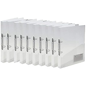 Rexel A4 Clear Ice 2 Ring Binders, Pack of 10, White