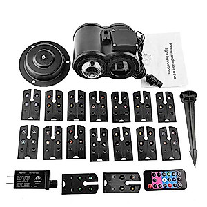 Christmas Projector Lights, LED Projection Light, 2 in 1 Water Wave Projector Light with 16 Switchable Patterns,Waterproof Landscape Light Show for Celebration Halloween Birthday and Party Decoration