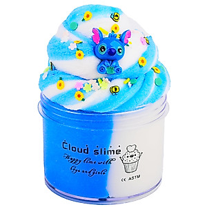 Blue Cloud Slime, Scented Slime Kit for Girls Boys, Super Soft Slime Game, DIY Kids Education Toy, Birthday Gift(7oz 200ML)