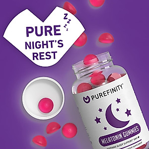 PUREFINITY Melatonin Gummies 5mg for Kids – Each Delicious Gummy is 2.5mg (2 Per Serving) for Easily Customizing Your Night, Gluten Free, Non-GMO, Vegan, 120 Count