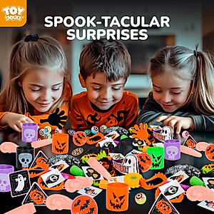 TOY Life Halloween Party Favors 168 Pcs Kids Party Favor Halloween Treats Toys in Bulk Goodie Bags Stuffers Return Gifts for Kids Birthday Party Favor Halloween Trick or Treat Classroom Party Supplies