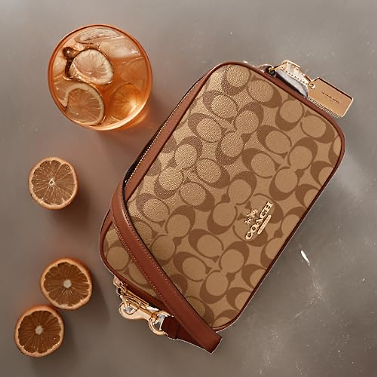 COACH Jes Crossbody, Khaki Saddle