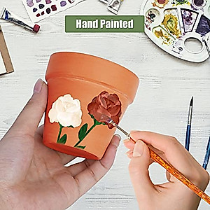 KOAMLY 20pcs 3 InchTerra Cotta Plant Nursery pots Mini Planters with Drains, Succulent Seedling Planters Best Gift for Aunt in Home Office, Window Sill, Wedding Decor