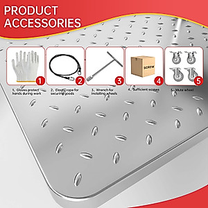 Platform Trucks Portable 2200Lbs Steel Push Dolly Platform Trucks with Mute Wheels, 35.6" x 23.6"x37.4" in Large Flatbed Heavy Duty Industrial Push Cart for Easy Storage Luggage Moving
