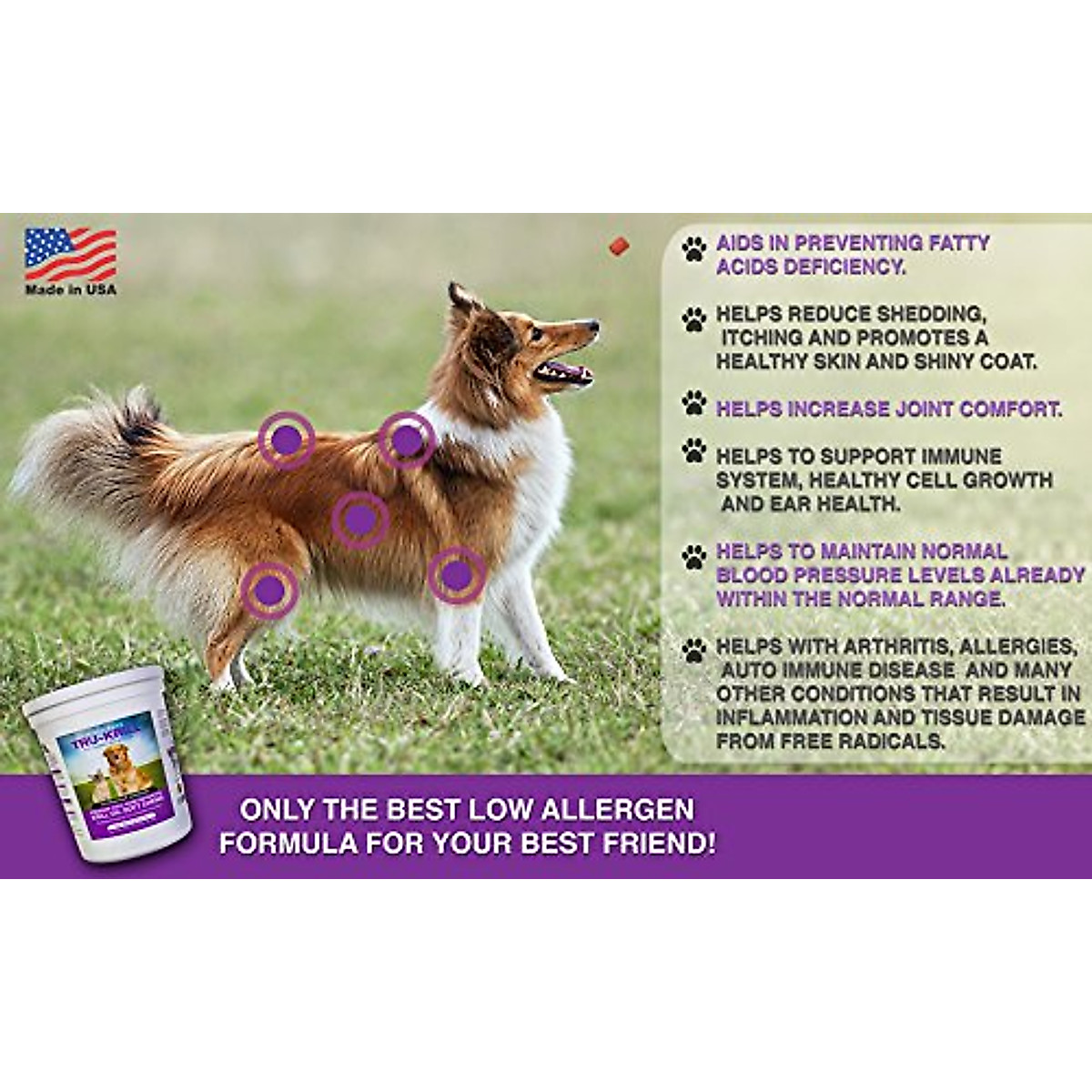 #1 Premium Antarctic Krill Oil Soft Chews for Dogs | Rich in Omega 3 | Astaxanthin | Vitamin E | For Skin and Coat | Low Allergen | Low Calorie | cGMP Certified | Made in USA | 60 Savory Soft Chews