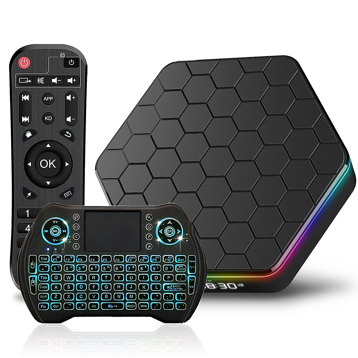 BL Android TV Box 12.0, 2023 Android TV Box 6K 4K Wi-Fi 6 2GB RAM 16GB ROM, T95Z Plus Android Box H618 Quad-core Cortex-A53 2.4G/5G Wi-Fi HDR10+ Bluetooth 5.0 Ethernet USB with Mini Wireless Keyboard