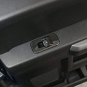 Voodonala Black Wood Grain Window Lift Panel Switch Trims Kit for 2015 2016 2017 2018 Ford F150